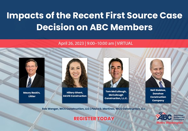 Impacts of the Recent First Source Case Decision on ABC Members